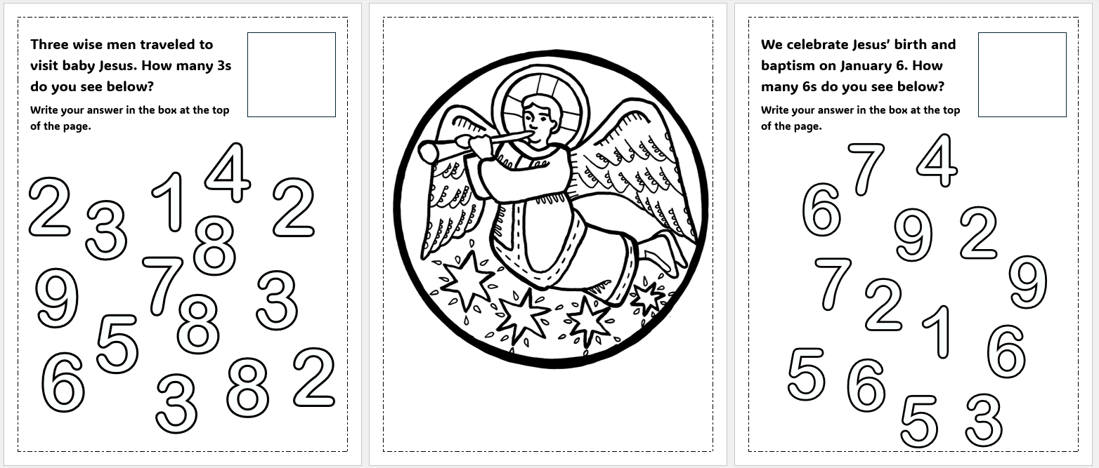 Activity and coloring pages for Armenian Christmas / Epiphany – Hye Home